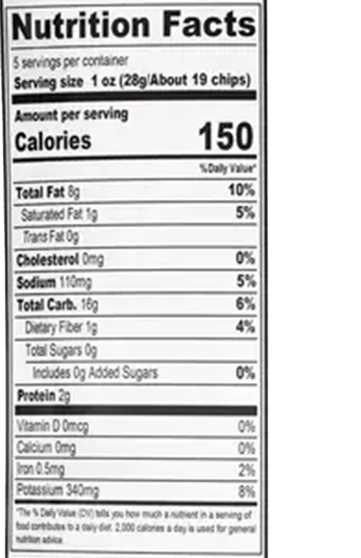 Sea Salt Ridge Cut Potato Chips 1.75 oz (Pack of 6) | SnackMagic ...