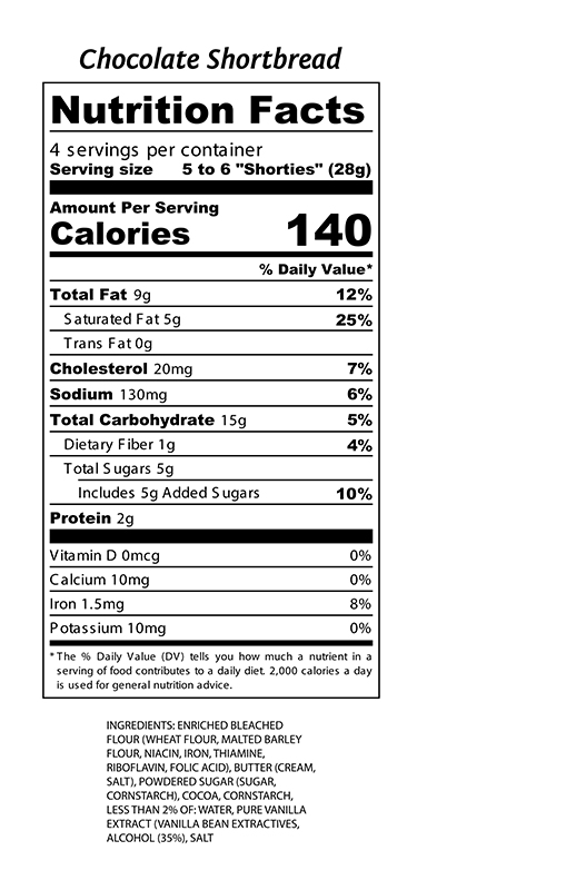 Chocolate "Shorties" Shortbread 4 oz (12 Pack) | SnackMagic | Build ...