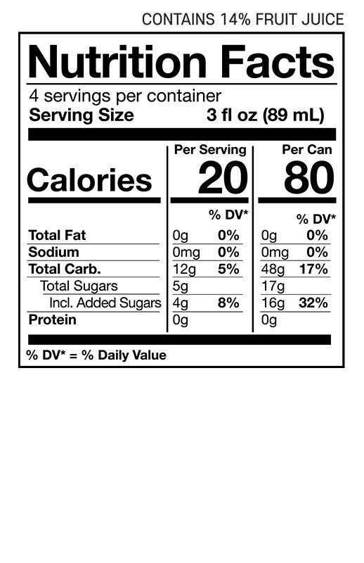 Sparkling Mojito Cocktail Mixer 12 fl oz (Pack of 6) | SnackMagic | Build your own 100% Custom ...