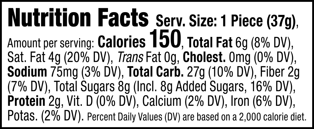 Stuff'd Peanut Butter Chocolate Chip Oat Bar 2.5 oz (Pack of 12 ...