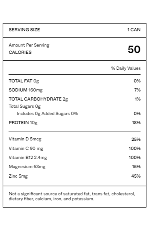 White Peach Ginger Sparkling Protein 12 fl oz | SnackMagic | Build your own 100% Custom Snack Stash