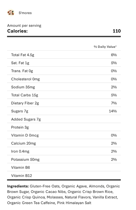 S'mores Snack Bar 0.92 oz | SnackMagic | Build your own 100% Custom Snack Stash