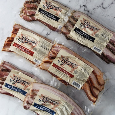 XXL Bacon Steak Sampler 6 pack | Snackmagic | Build your own 100% ...