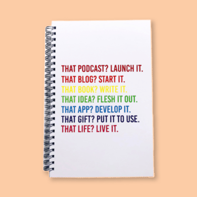 Live Life - Spiral Notebook (Pack of 6) | SnackMagic | Build your own ...