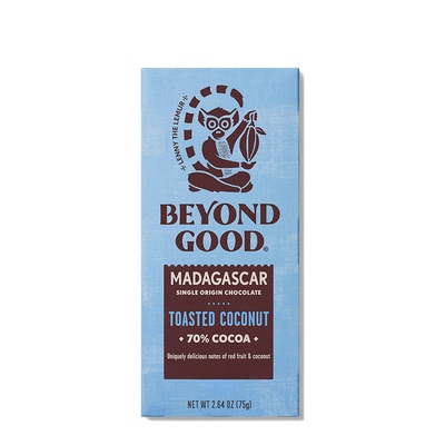 Toasted Coconut 70% Chocolate Bar 2.64 oz (10 Pack) | Snackmagic ...