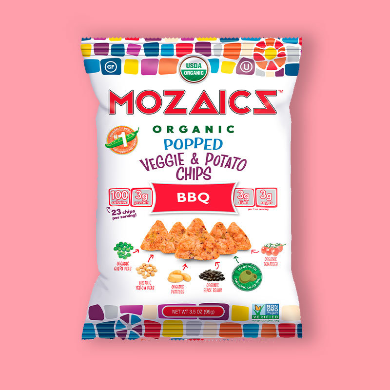 Organic BBQ Popped Veggie & Potato Chips 3.5 oz | SnackMagic | Build ...