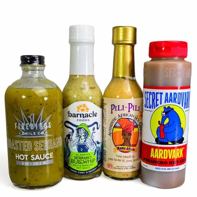 Hot Sauce Pack (4) | Snackmagic | Build your own 100% Custom Snack Stash