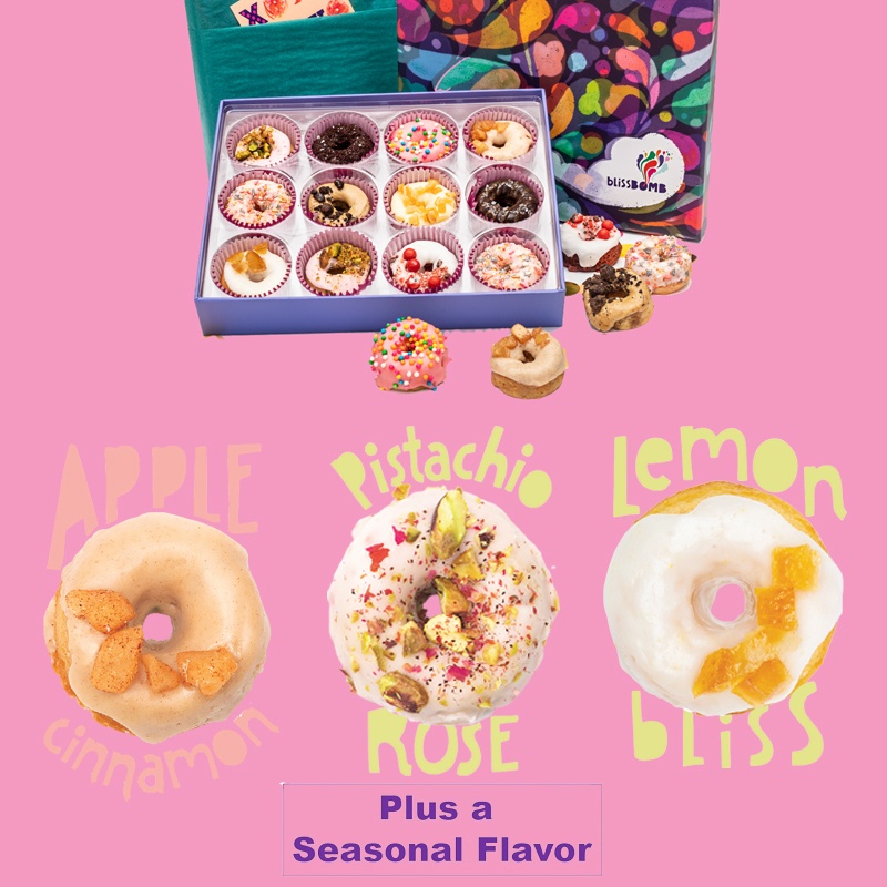 Fruits & Nuts Mini Donuts (12) | SnackMagic | Build your own 100% ...