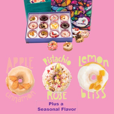 Fruits & Nuts Mini Donuts (12) | SnackMagic | Build your own 100% Custom Snack Stash