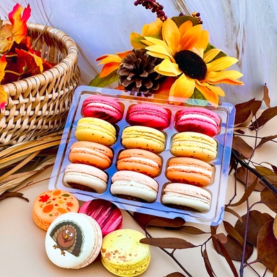 12 Pack of Thanksgiving Themed French Macarons | Snackmagic | Build ...