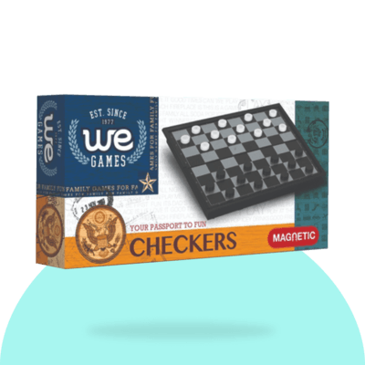 Magnetic Checkers Set -Small Travel Size (Pack of 6) | Snackmagic ...