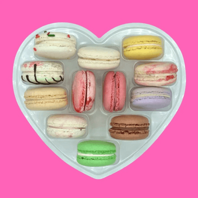 Heart-Shaped Pack of French Macarons (12) | SnackMagic | Build your own ...