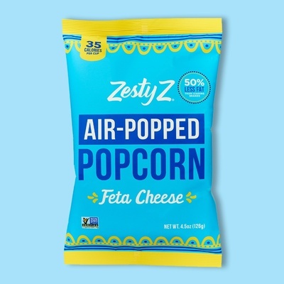 Feta Cheese Air-Popped Popcorn 4.5 oz (Pack of 6) | SnackMagic | Build ...