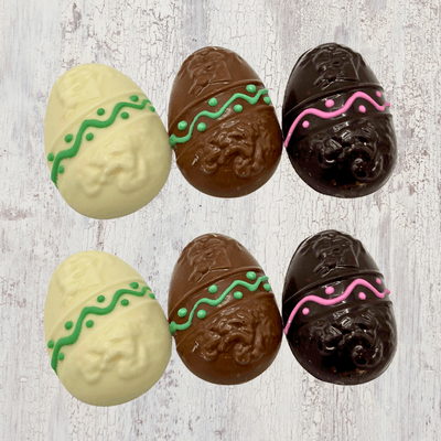 Dark, Milk, and White Chocolate Egg Assortment Easter Gift Box ...